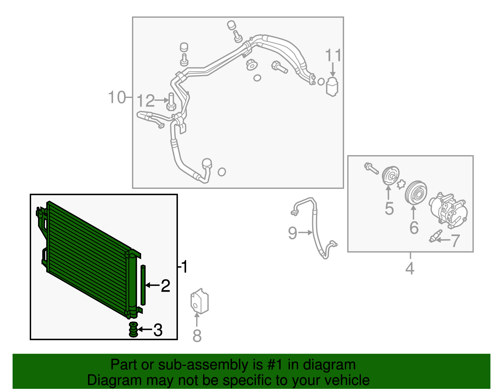 97606-D3050 - Condenser 2017-2019 Kia Sportage | Kia.Parts Store