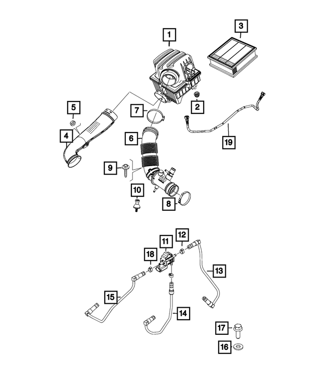 2015-2018 Mopar Air Cleaner 68405395AA | Mopar eStore
