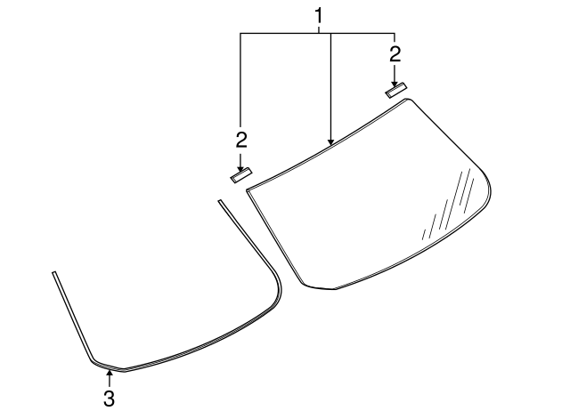 72714-EL00A - Back Glass Spacer 2007-2019 Nissan | Nissan Parts ...