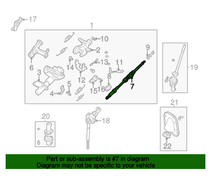 45210-60121 - Steering Shaft 1998-2004 Toyota | AutoNationParts.com