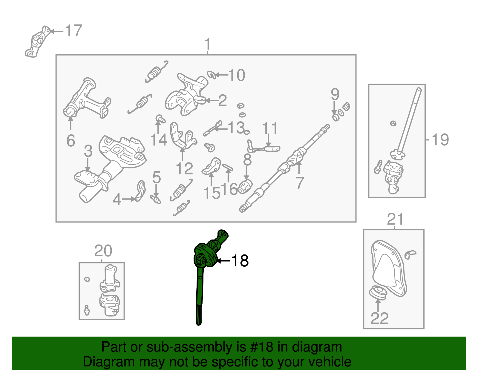 45290-35040 - Steering Shaft Universal Joint - 1998-2004 Toyota | OEM ...
