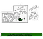 2010-2017 GM Passenger Side Front Compartment Side Rail Rear Extension ...