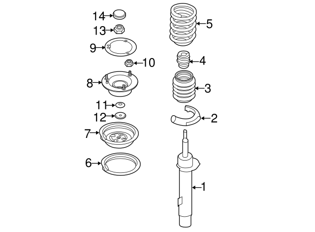 Genuine BMW 31-31-6-851-338 | Strut | FREE Shipping on Most Orders $499 ...