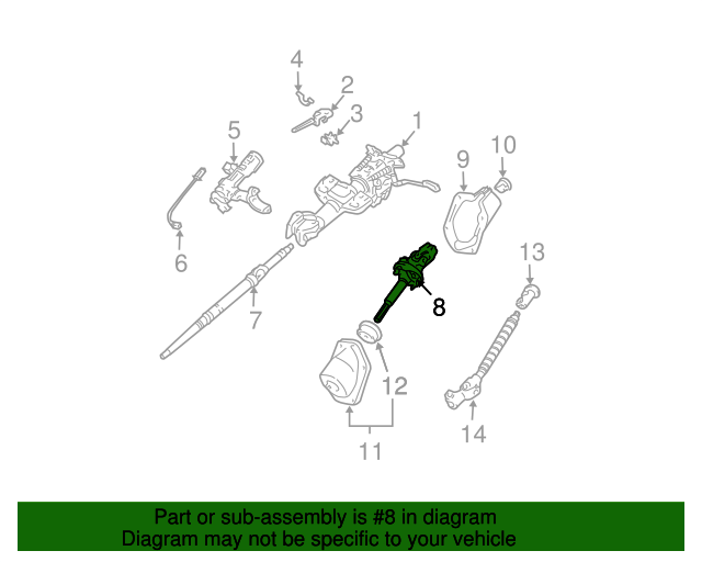 45220-35170 - Intermediate Shaft - 2003-2010 Toyota | OEM Genuine ...