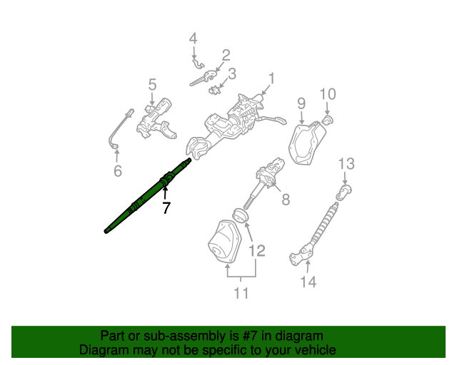 2003-2014 Toyota Main-Shaft 45210-35240 | Toyota Parts Center
