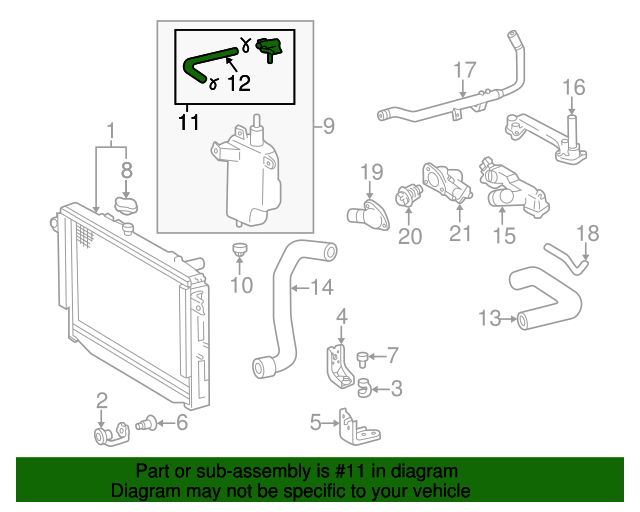 16405-50020 - Cap Assembly - 1998-2007 Lexus LX470 | MyLexusParts