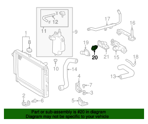 1997-2007 Lexus Engine Coolant Thermostat 90916-03100 | OEM Parts Online
