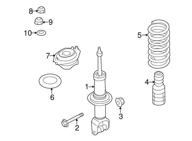 Subaru Strut Mount 20370XA00C | Auto Parts