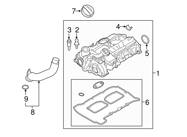 Genuine BMW 11-12-7-802-605 | Valve Cover Bolt | FREE Shipping on Most ...
