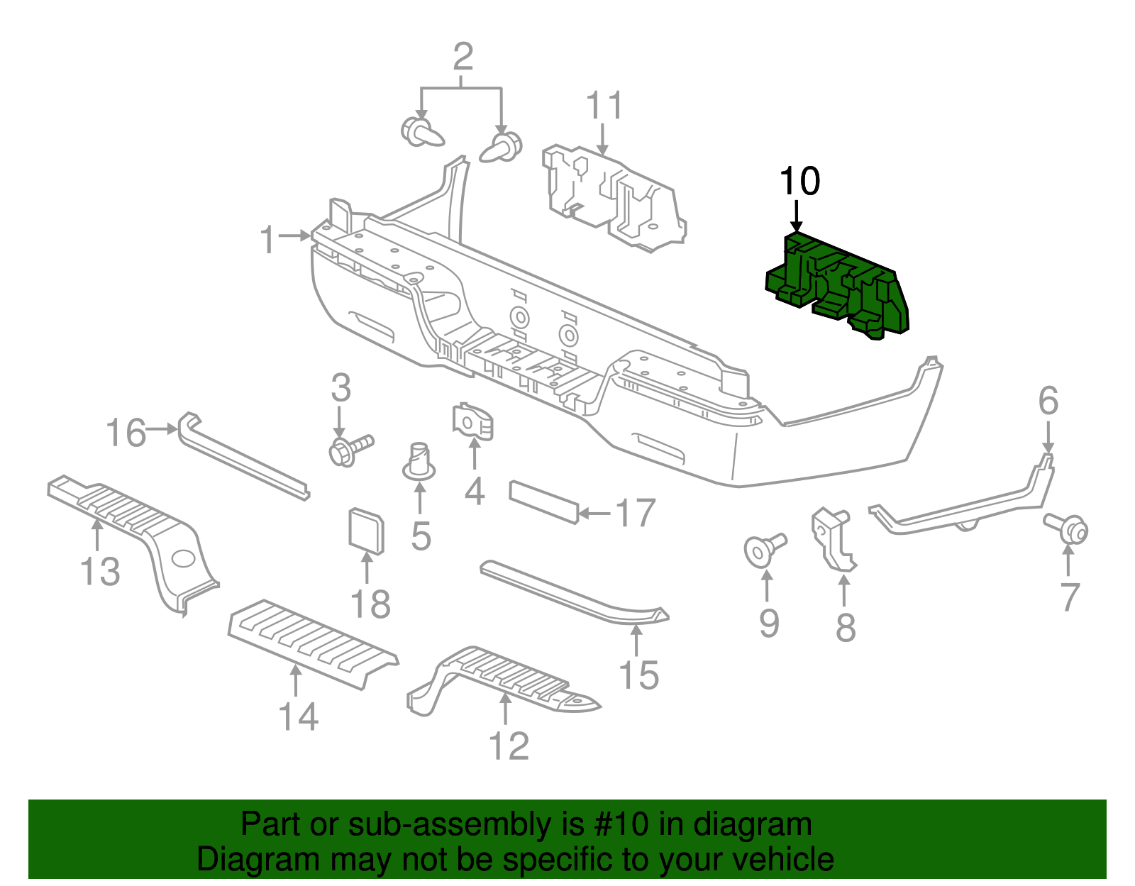 71570-T6Z-A00 - 2017-2025 Honda Ridgeline - Support R Rear Step | Honda ...