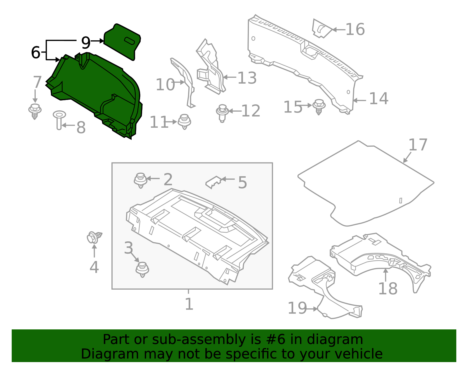 BCJH-68-850C - 2019-2022 Mazda 3 - Trunk Side Trim | Mazda Parts Factor