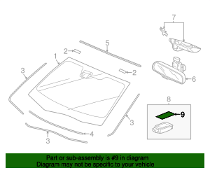 2014-2020 Acura Rain Sensor Adhesive Kit 38972-T0A-003 | OEM Parts Online