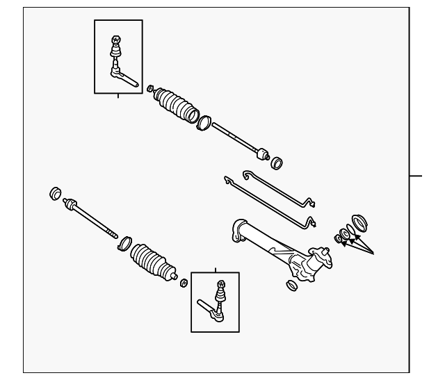 1997-2004 GM Hydraulic Rack and Pinion Steering Gear Assembly with ...