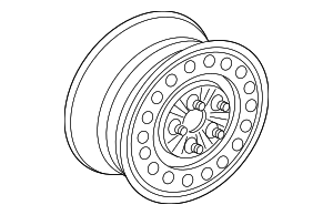 Factory Direct OEM Wheel, Steel Part# 4L2Z-1015-AA Fits 2003-2010 Ford ...