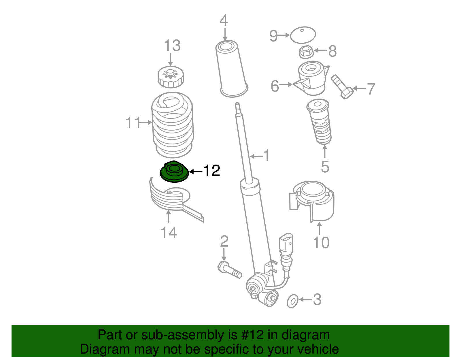 2008-2018 Audi Lower Seat 8K0-512-297-E | OEM Parts Online