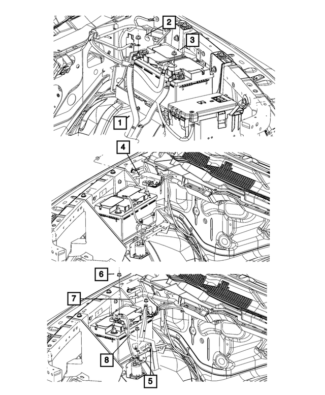 2011-2012 Ram Battery Wiring 68072705AA | My Mopar Parts