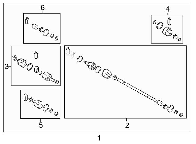 2018-2022 Hyundai Accent Outer Cv Joint 49526-H9300 | OEM Parts Online