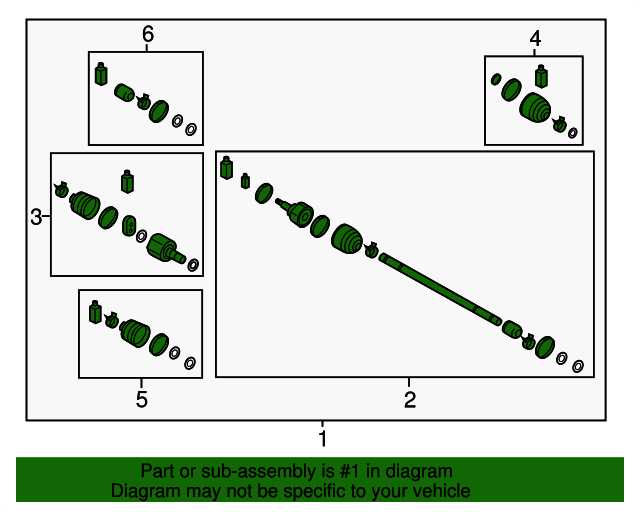 2018-2022 Hyundai Accent Axle Assembly 49500-H9300 | OEM Parts Online