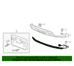 2019-2022 GMC Front Bumper Fascia Air Deflector 84225817 GM ...