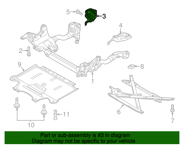 2009-2017 Audi Protect Shield 8R1-399-300-A | Audi USA Parts