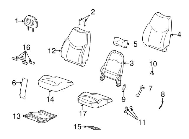 2003-2007 Saturn Ion Frame 22729796 | GM OEM Parts Online