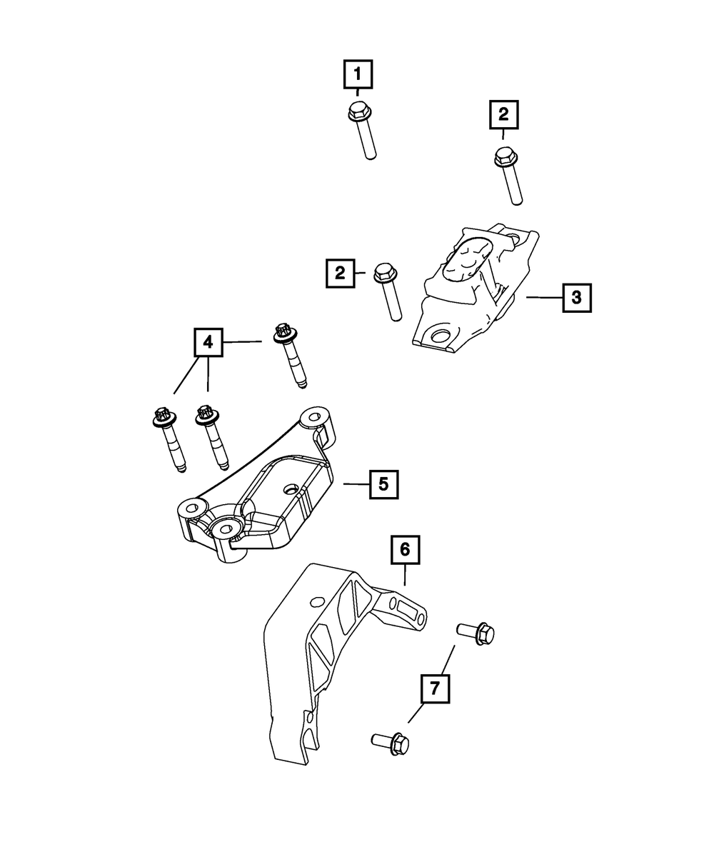 2012-2017 Fiat 500 Engine Mount Bracket 68249545AA | Mopar eStore