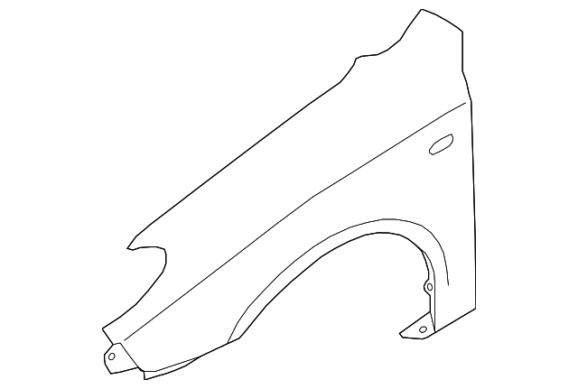 2009-2012 Hyundai Elantra Fender 66311-2L010 | QuirkParts