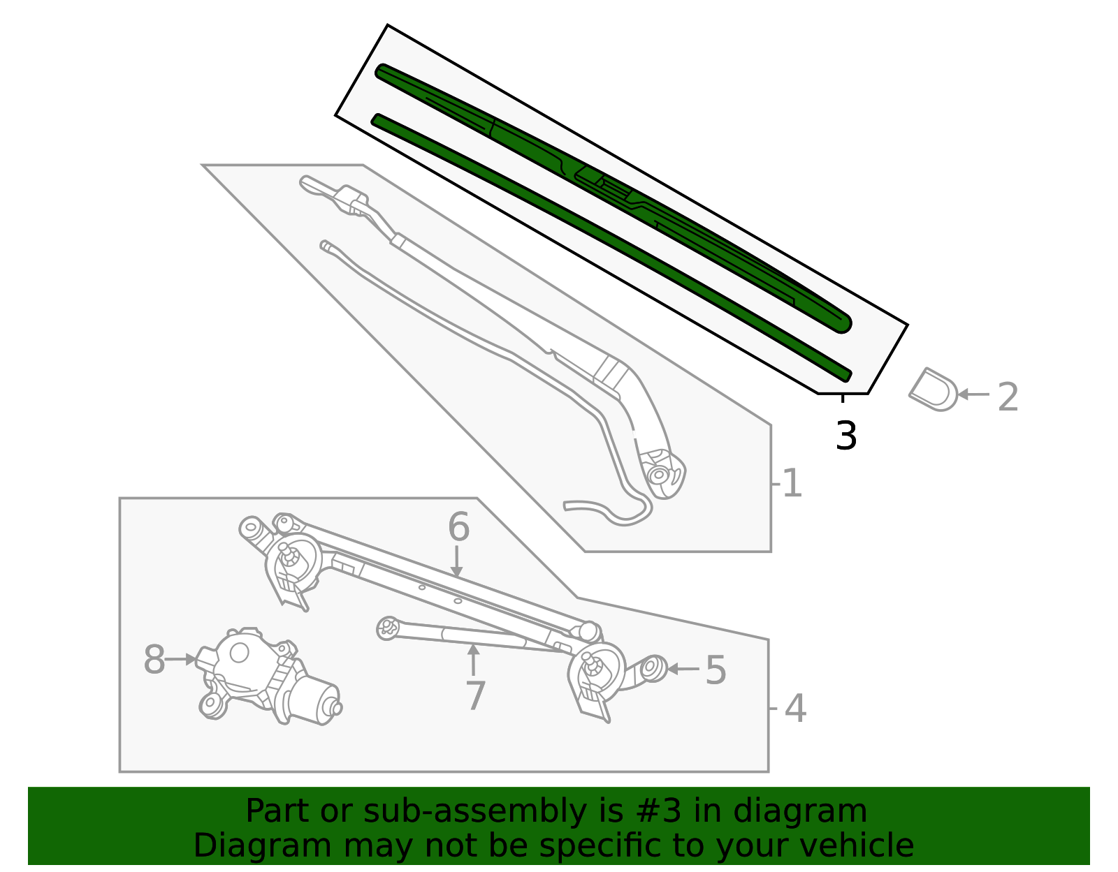 2021-2025 Nissan Rogue Wiper Blade 28890-6RR0A | OEM Parts Online