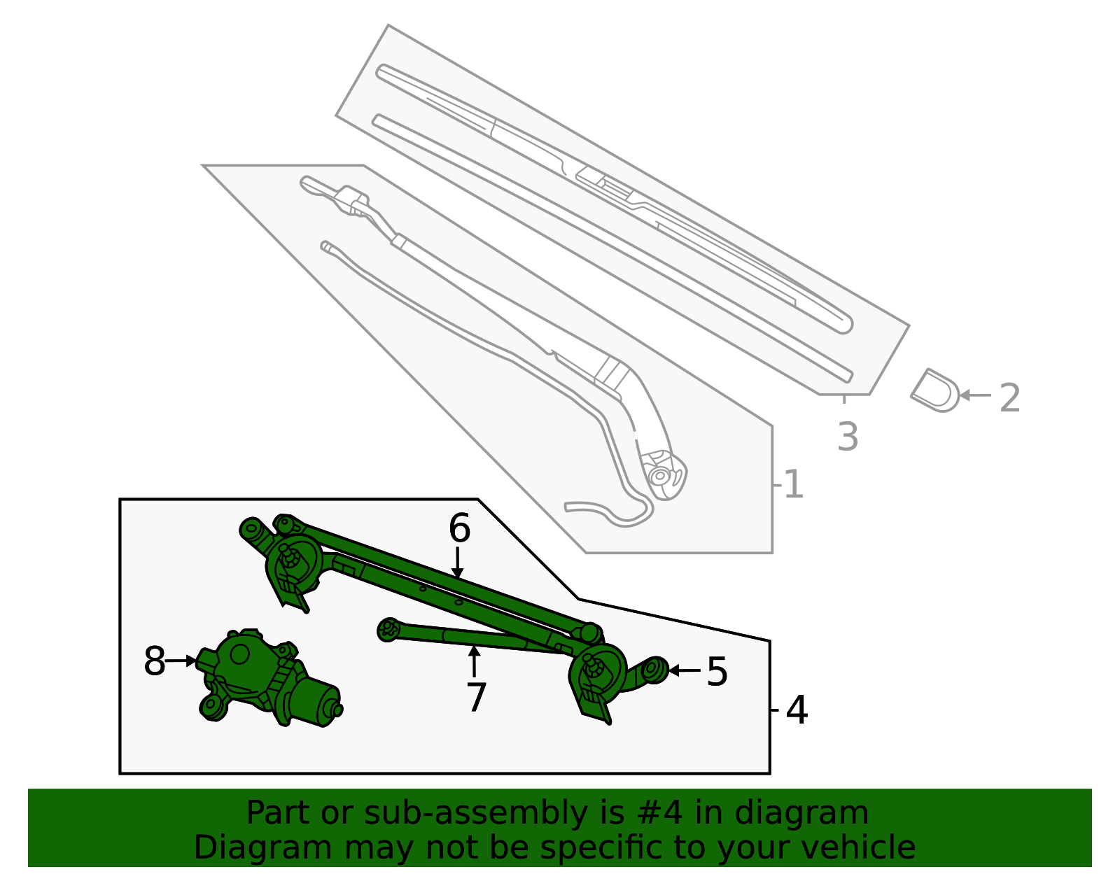 2021-2025 Nissan Rogue Wiper Linkage 28800-6RR0A | OEM Parts Online