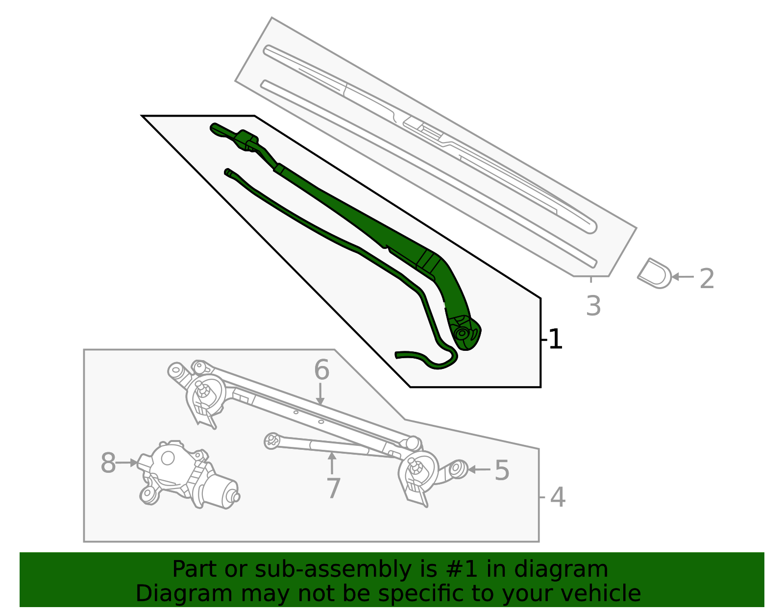 2021-2025 Nissan Rogue Wiper Arm 28881-6RR0A | Temecula Nissan Parts