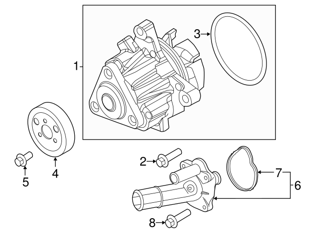 2015-2023 Ford Thermostat Unit FR3Z-8575-A | Varsity Ford
