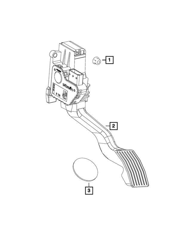 MOPAR ACCELERATOR PEDAL - 68403507AA - 68403507AA | Mopar Online Parts