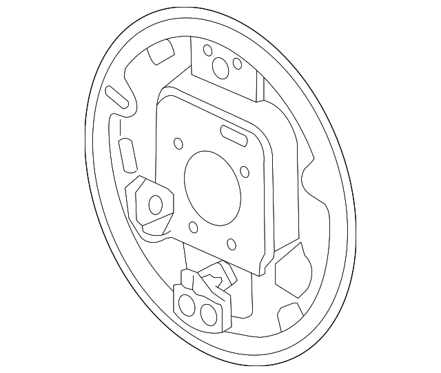 2012-2022 Chevrolet Rear Driver Side Brake Backing Plate Assembly ...