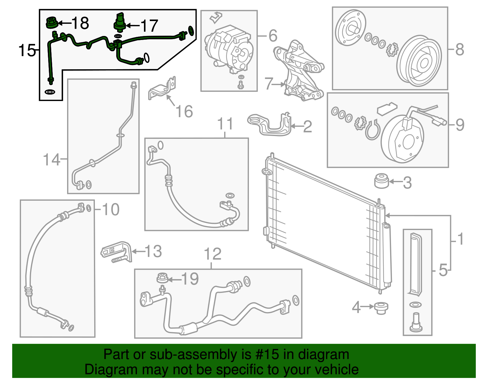 80341-STX-A51 - 2009-2015 Honda Pilot - Pipe A Receiver | Genuine Honda ...