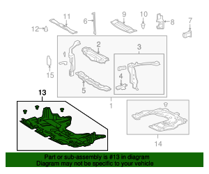2008-2012 Lexus Splash Shield 51440-50051 | OEM Parts Online
