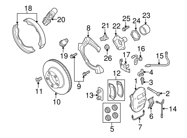 298-615-601-B - Disc Brake Rotor 2010-2016 Porsche Panamera ...