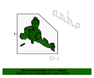 2009-2014 Volkswagen Exhaust Manifold 03L-253-056 | vwpartscente