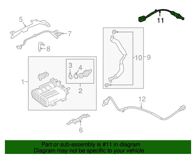 PY8V-18-8G1 - Oxygen Sensor - 2016-2023 Mazda | MazdaSwag