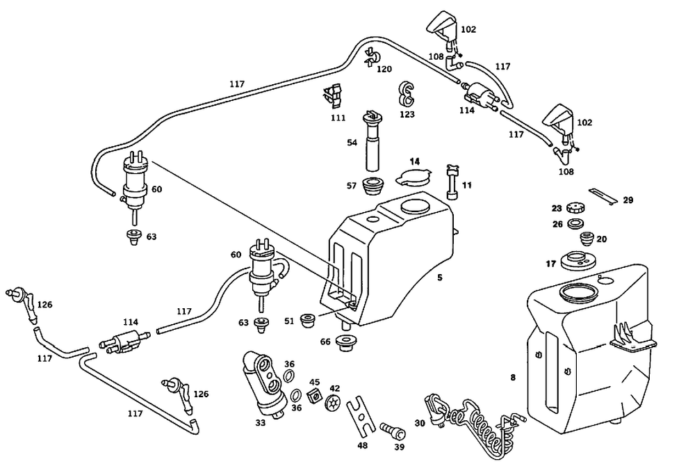 201-869-07-20 - Reservoir 1955-1993 Mercedes-Benz | Mercedes-Benz USA Parts