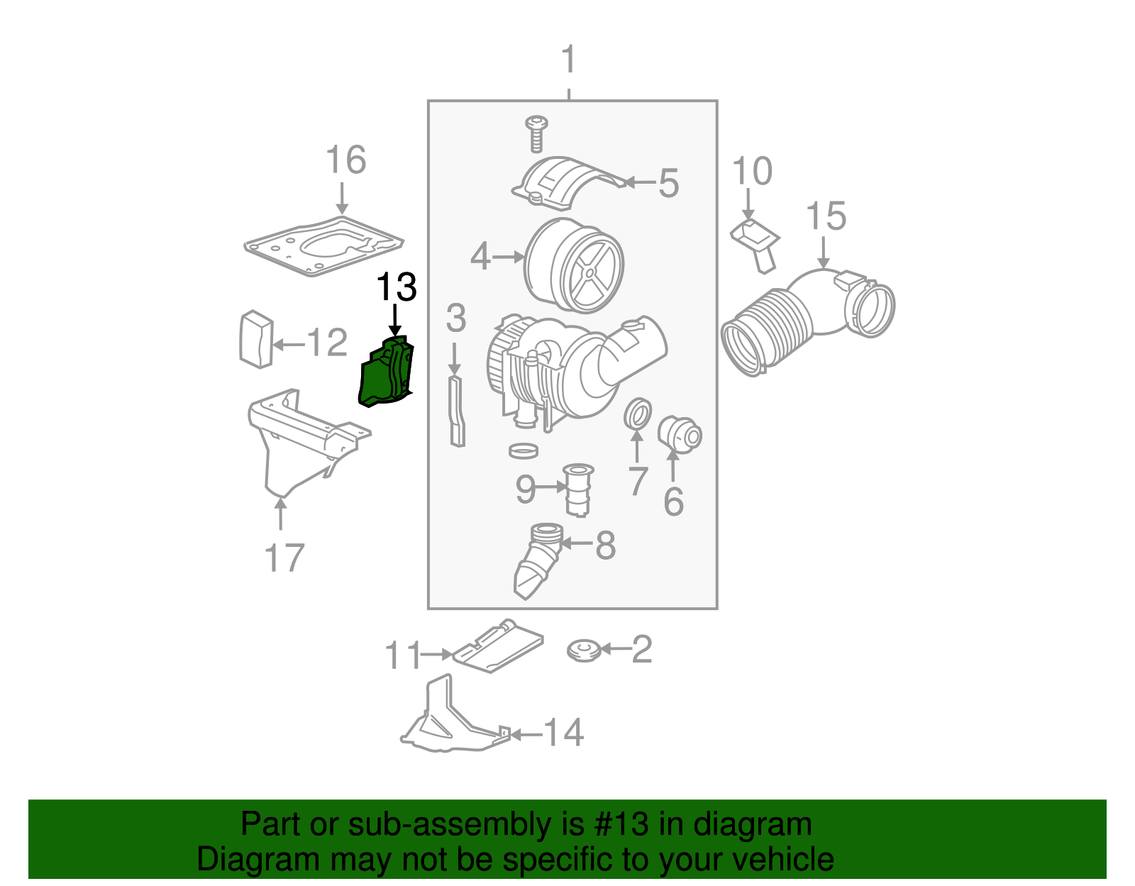 2006-2007 GM Air Inlet Baffle 15801087 | Karl Auto Parts