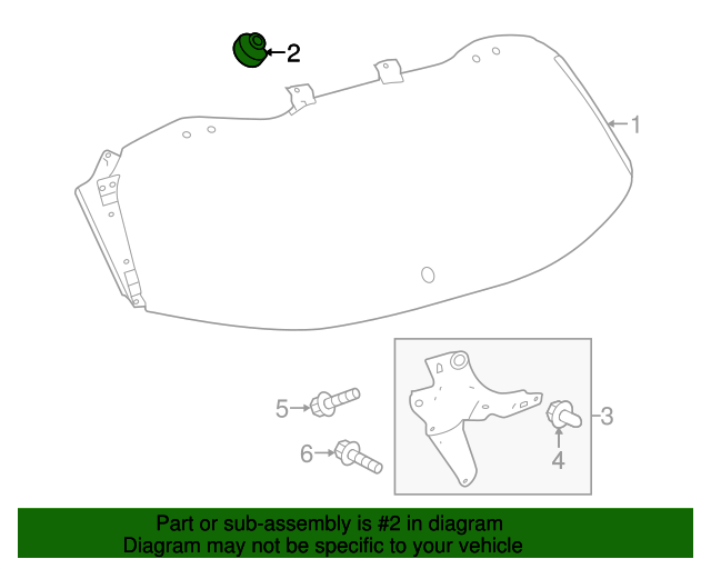 90179-06341 - Lift Gate Glass Nut 2007-2024 Toyota | Ourisman Toyota Parts