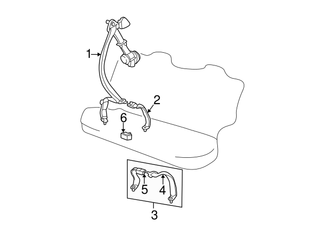 89840-38040-LK - Buckle End - 2001-2005 Hyundai | World OEM Parts Hyundai