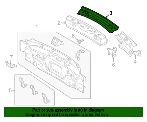 2013-2019 Volkswagen Beetle Center Reinforced 5C3-809-111 | OEM Parts ...