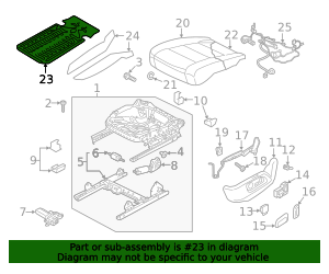 5NL-963-555 - Seat Cushion Heater - 2018-2020 Volkswagen Tiguan | World ...