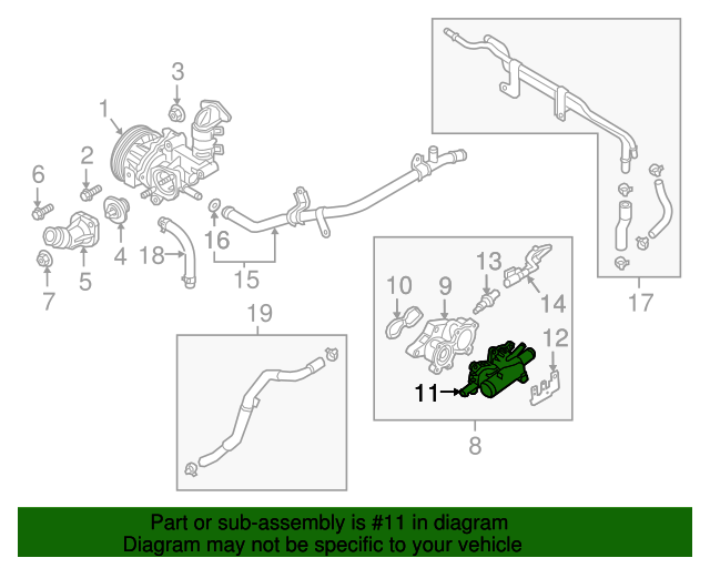 2017-2022 Hyundai Water Outlet 25610-03HC5 | OEM Parts Online