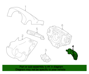8682869 - Wiper Switch - 2005-2013 Volvo | Volvo OEM Parts Direct
