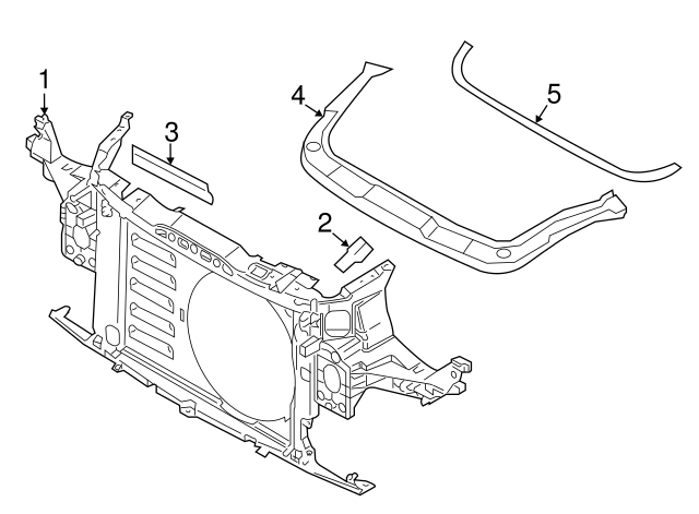 51-64-7-248-799 - Radiator Support Panel - 2010-2015 Mini Cooper ...