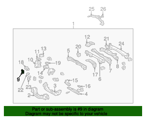 51036-0C010 - Front Plate - 2000-2007 Toyota | OEM Genuine Toyota Parts