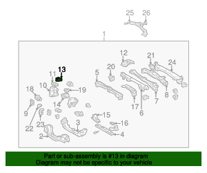 51402-0C010 - Engine Bracket - 2000-2007 Toyota | Conicelli Toyota of ...