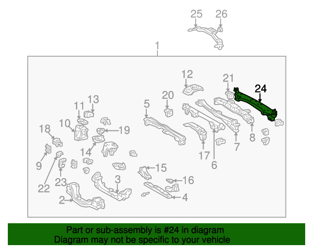 52023-0C030 - Reinforcement - 2001-2006 Toyota Sequoia | OEM Genuine ...